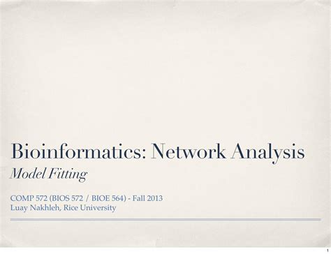 Pdf Bioinformatics Network Analysis Dokumentips