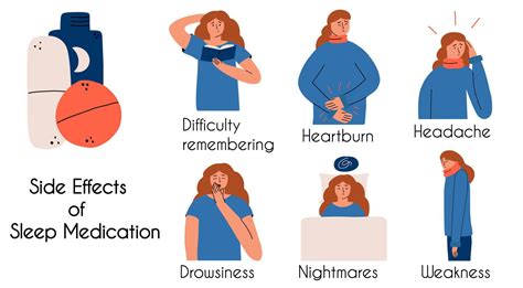 Infographics Of Side Effects From New Drugs The Girl Suffers From Heartburn Headache Weakness