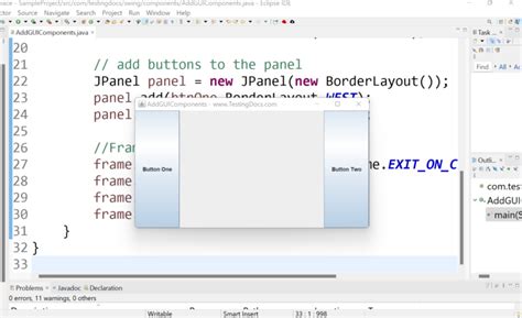 Add GUI Components To A Swing Container TestingDocs