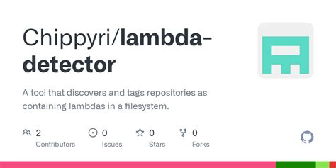 Github Chippyrilambda Detector A Tool That Discovers And Tags Repositories As Containing