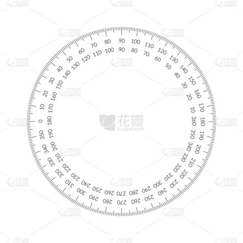 比例 量角器 圆形 多层效果 测量工具 几何形状 背景分离 长度 工程师 野外定向素材 花瓣网