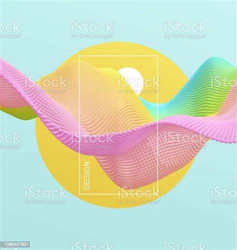 태양과 파도의 추상적 인 디자인 텍스트에 대한 장소가있는 3d 배경 배너 전단지 포스터 커버 또는 브로셔를 디자인합니다 0명에 대한 스톡 벡터 아트 및 기타 이미지 Istock