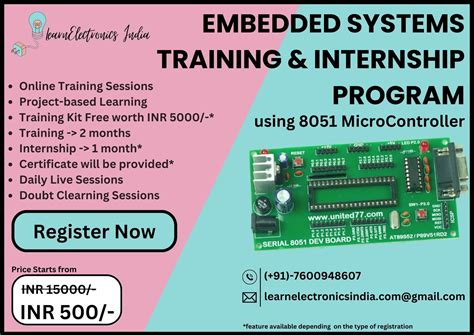 Embedded Systems Training And Internship Program Learnelectronics India