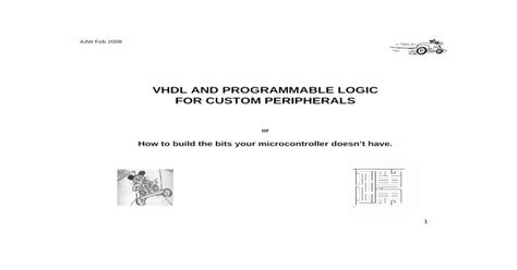 Pdf Vhdl And Programmable Logic For Custom Wilcoxvhdlpdfvhdl And Programmable Logic For