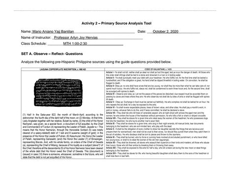 Solution Activity 2 Primary Source Analysis Tool Studypool