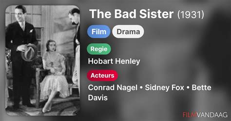 The Bad Sister Film 1931 Filmvandaagnl