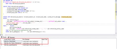 Find Invalid Objects In Sql Server Sqlservercentral
