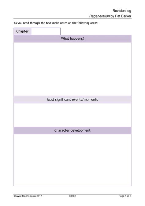 Revision Log
