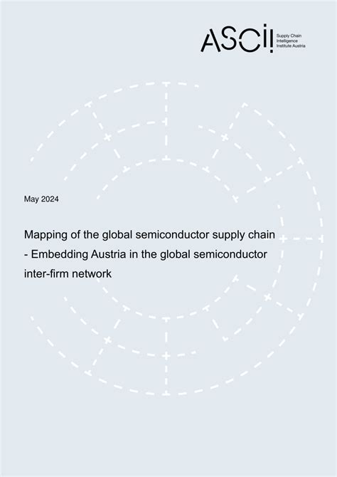 Pdf Mapping Of The Global Semiconductor Supply Chain Embedding Austria In The Global