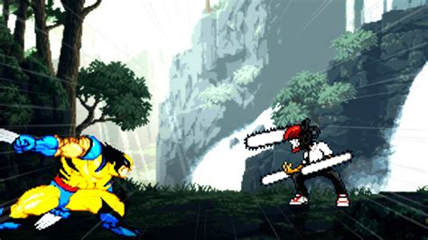 Wolverine Vs Denji Sprite Art By Greenlanternspider On Deviantart