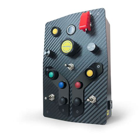 Simracing Flight Sim Button Box 17 Function Led Safety Switch Switch