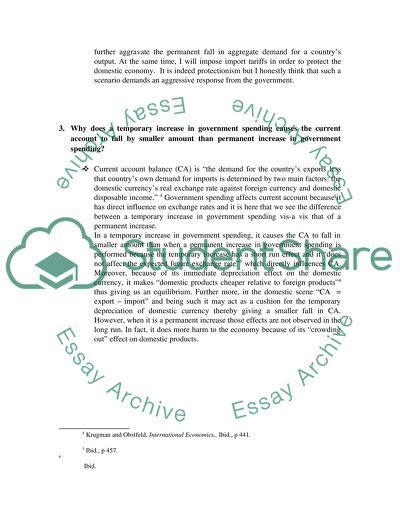Problem Set Exchange Rates And Open Economy Macroeconomics Essay