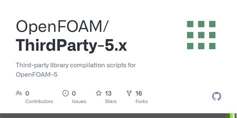 github openfoam thirdparty 5 x third party library compilation