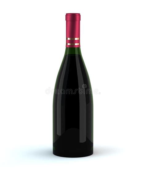 Single Wine Bottle With Bright Content Stock Illustration Illustration Of Liquid Bottle 23175408