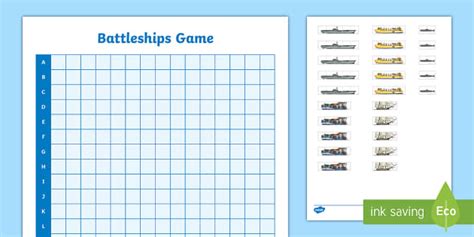 Battleship Activity Years 3 And Over Teacher Made