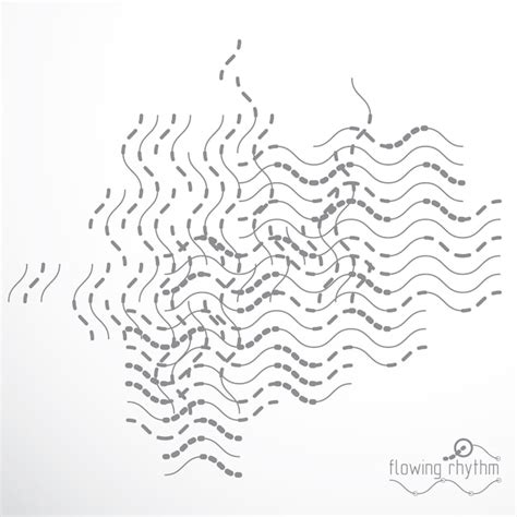 Premium Vector Abstract Wavy Lines Rhythm Pattern Vector Technical Background Artistic