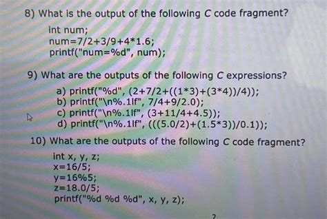 Solved Which Of The Following C Statement S Is Are Not Chegg