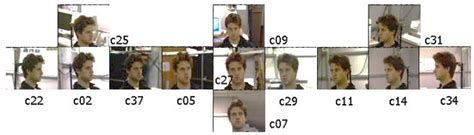 different poses of a subject in cmu pie face database sim et al 2002