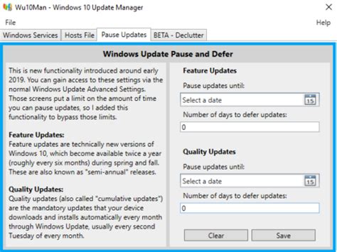 Stop Automatic Windows 10 Updates With Wu10man