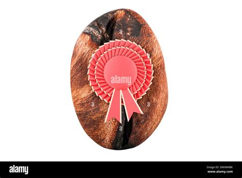 Best Coffee With Best Choice Badge 3d Rendering Isolated On White