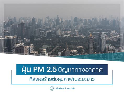 ฝุ่น Pm 2 5 ปัญหาทางอากาศ ที่ส่งผลร้ายต่อสุขภาพในระยะยาว Medical Line Lab