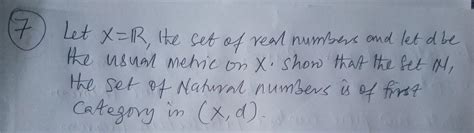 Solved Let X R The Set Of Real Numbers And Let D Be The Chegg Com