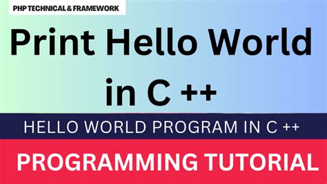 Print Hello World In C Php For Tech