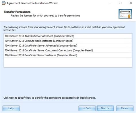 transfer permissions from datafinder server to systemlink tdm