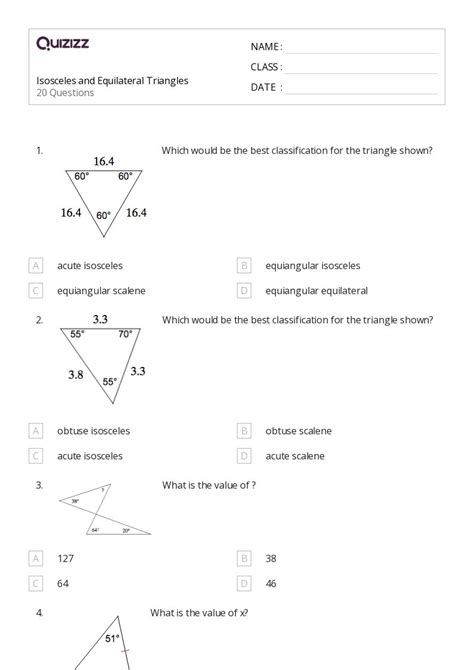 50 congruency in isosceles and equilateral triangles worksheets worksheets library