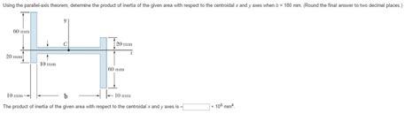 Solved Using The Parallel Axis Theorem Determine The Chegg Com