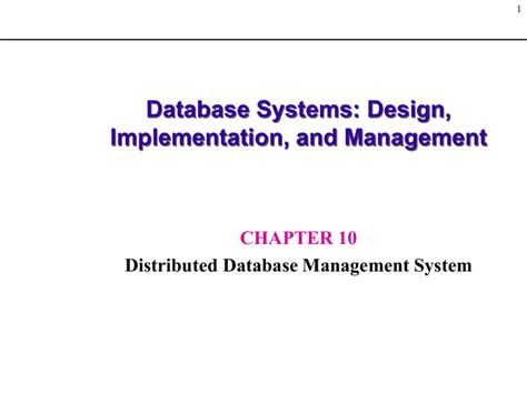 Database Systems Design Implementation And Management