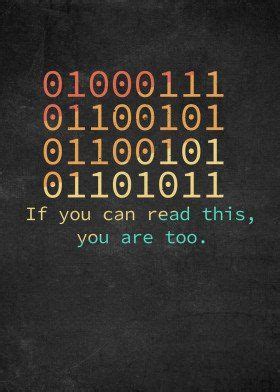 Programmer Binary Code Poster Picture Metal Print Paint By