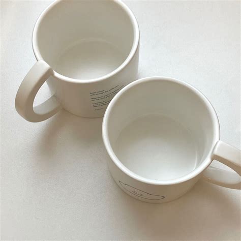 화이트 레터링 머그