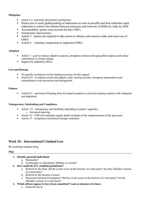 Introduction To International Law Full Notes Llb141 Introduction To International Law Qut