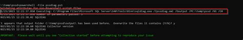 Run Pssdiag To Collect Logs Microsoft Diagmanager Github Wiki