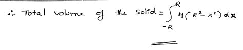 Solved Find The Volume Of The Solid Whose Base Is A Circle Of A Radius R Course Hero