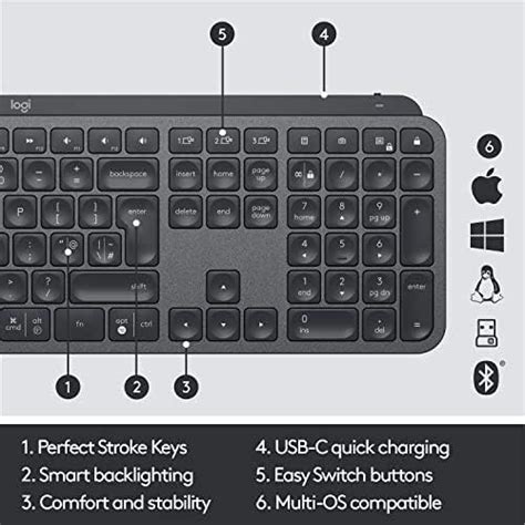 Logitech Mx Keys Advanced Wireless Keyboard Good Stock Must Go