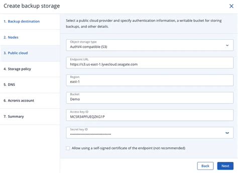 Lyve Cloud S3 Storage Resources Guide Lyve Cloud With Acronis