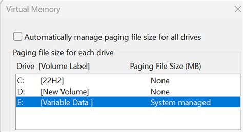 Vote Where To Place Your Virtual Memory Swap File Windows 10 Forums