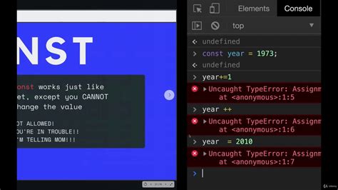 Js Values And Variables Introducing Const The Modern Javascript Boot