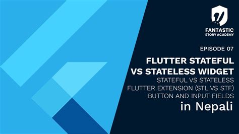 Flutter Tutorial For Beginners In Nepali Episode 07 Flutter