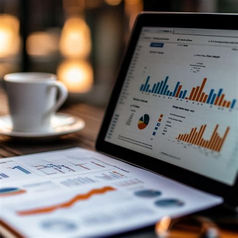 Premium Photo Visual Of A Monthly Seo Report With Key Performance