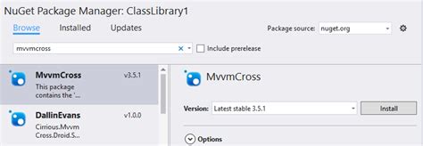 C Cannot Install Mvvmcross Package In Class Library Portable Pcl Stack Overflow