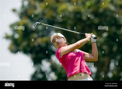 Angela Park Of Usa In Action During The Lgpa Golf Tournament Hsbc Women
