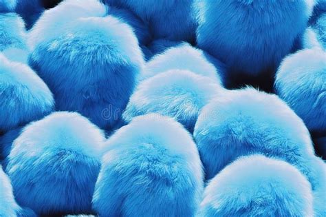Blue Faux Fur Rug Texture Turquoise Shaggy Wool Background Fluffy Sheepskin Seamless Pattern
