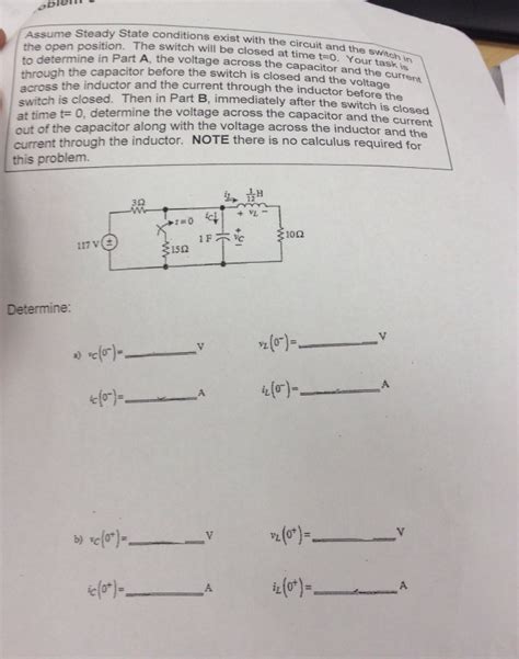 Determine The Voltage Across The Capacitor And The