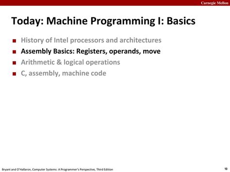 Machine Level Programming I Basics 18 213 Introduction To Computer