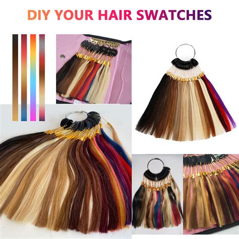 Buy Hair Swatches For Testing Color 100 Human Hair Swatches Testing