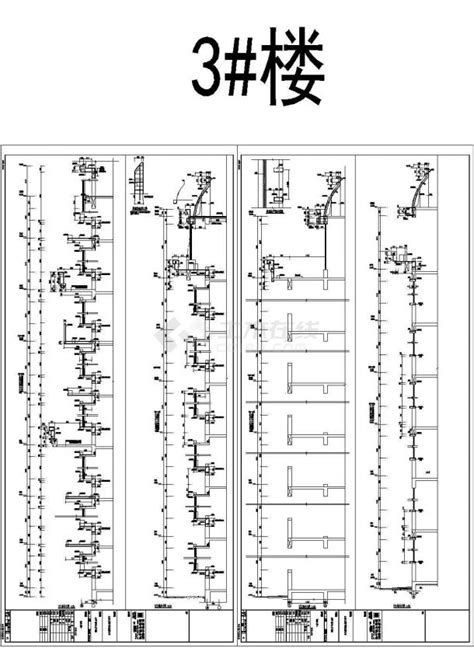 17层剪力墙结构高层住宅结构cad施工图（地下3层）土木在线