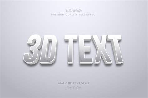 Premium Vector 3d Text Shadow Editable Premium Text Effect